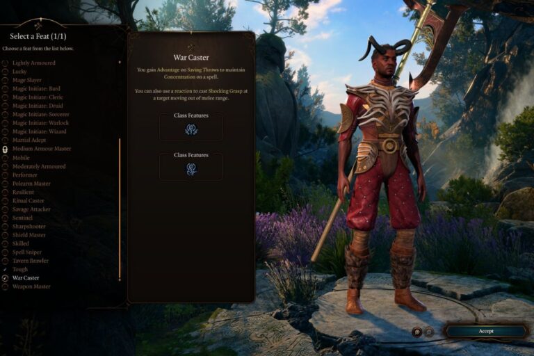 War Caster BG3: Master Spellcasting with This Essential Feat